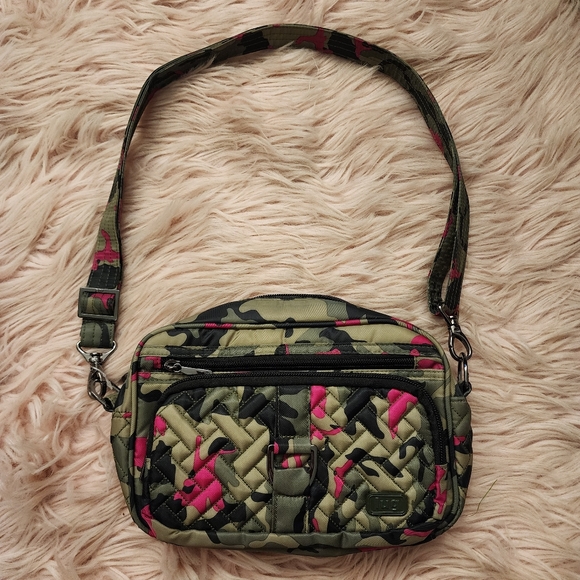 lug | Bags | Lug Carousel Camouflage Crossbody Belt Travel Bag Pink ...